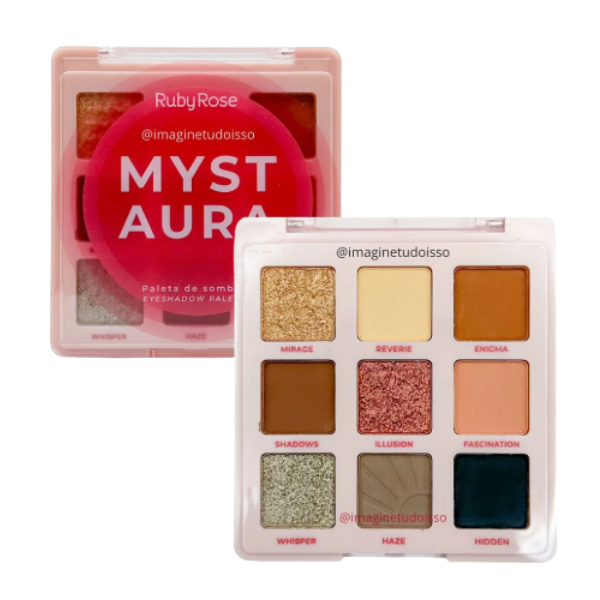 Ruby Rosa Sombra Myst Aura 9c Hb-E2203 - RUBY ROSE - MegaCosméticos